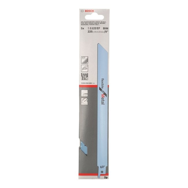 Bosch reciprozaagbladen [5x] - S1122EF - metaal - 2608656020