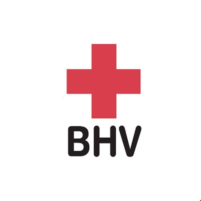 helmsticker BHV + rood kruis