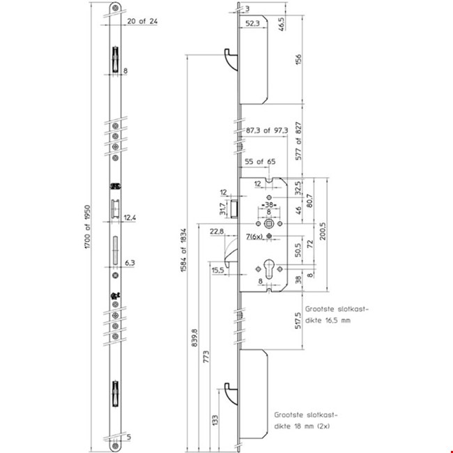 Nemef driepuntssluiting - 4923/02 - PC 72 - DM 55 - SKG ...