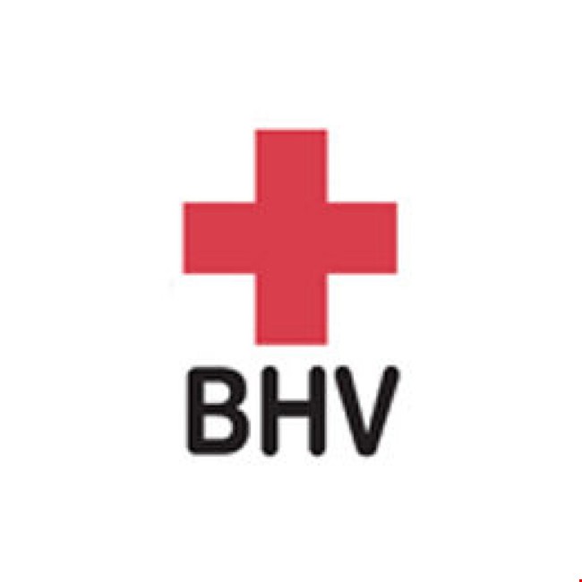 helmsticker BHV + rood kruis